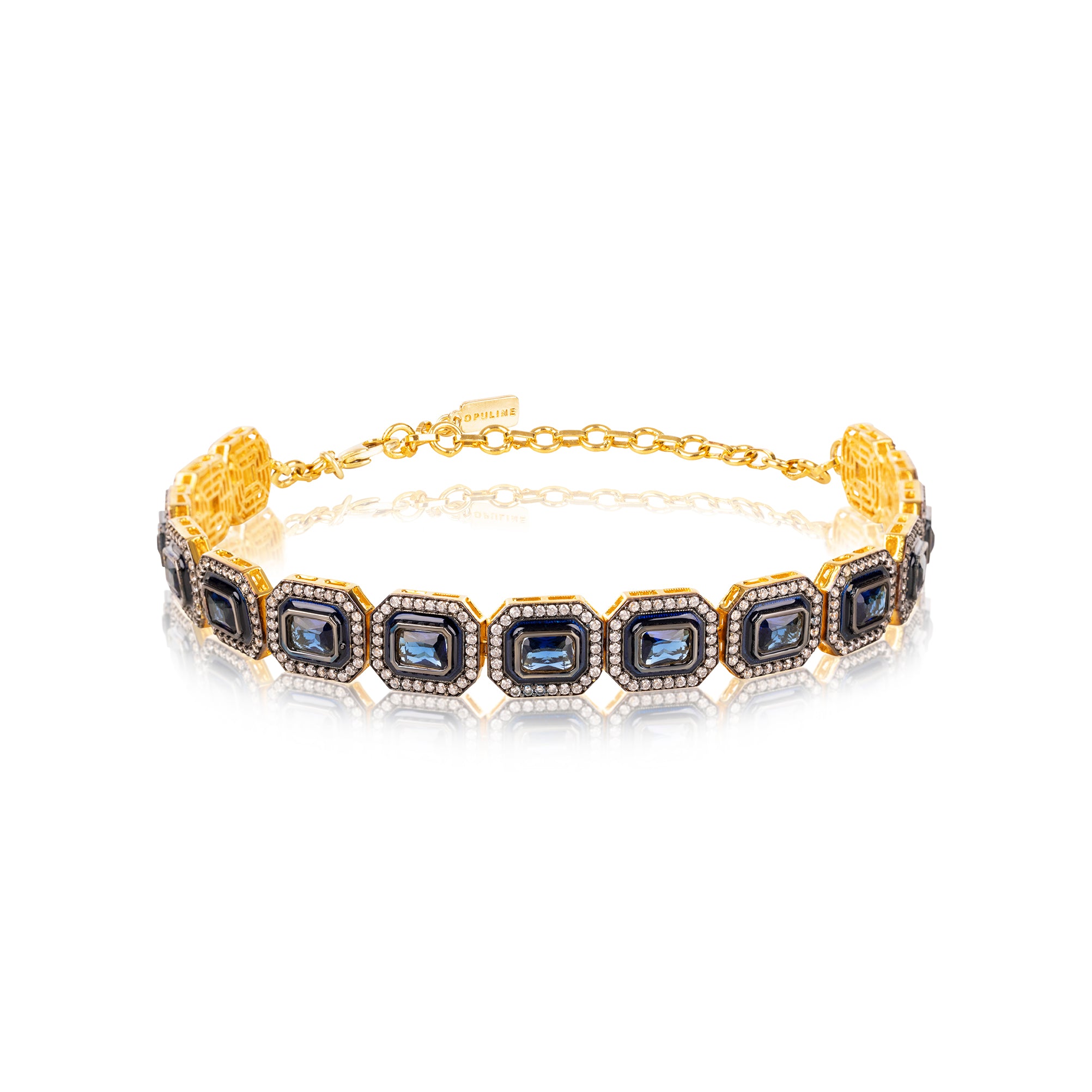 Sharnee Handmade Choker with Cubic Zirconia - Opuline